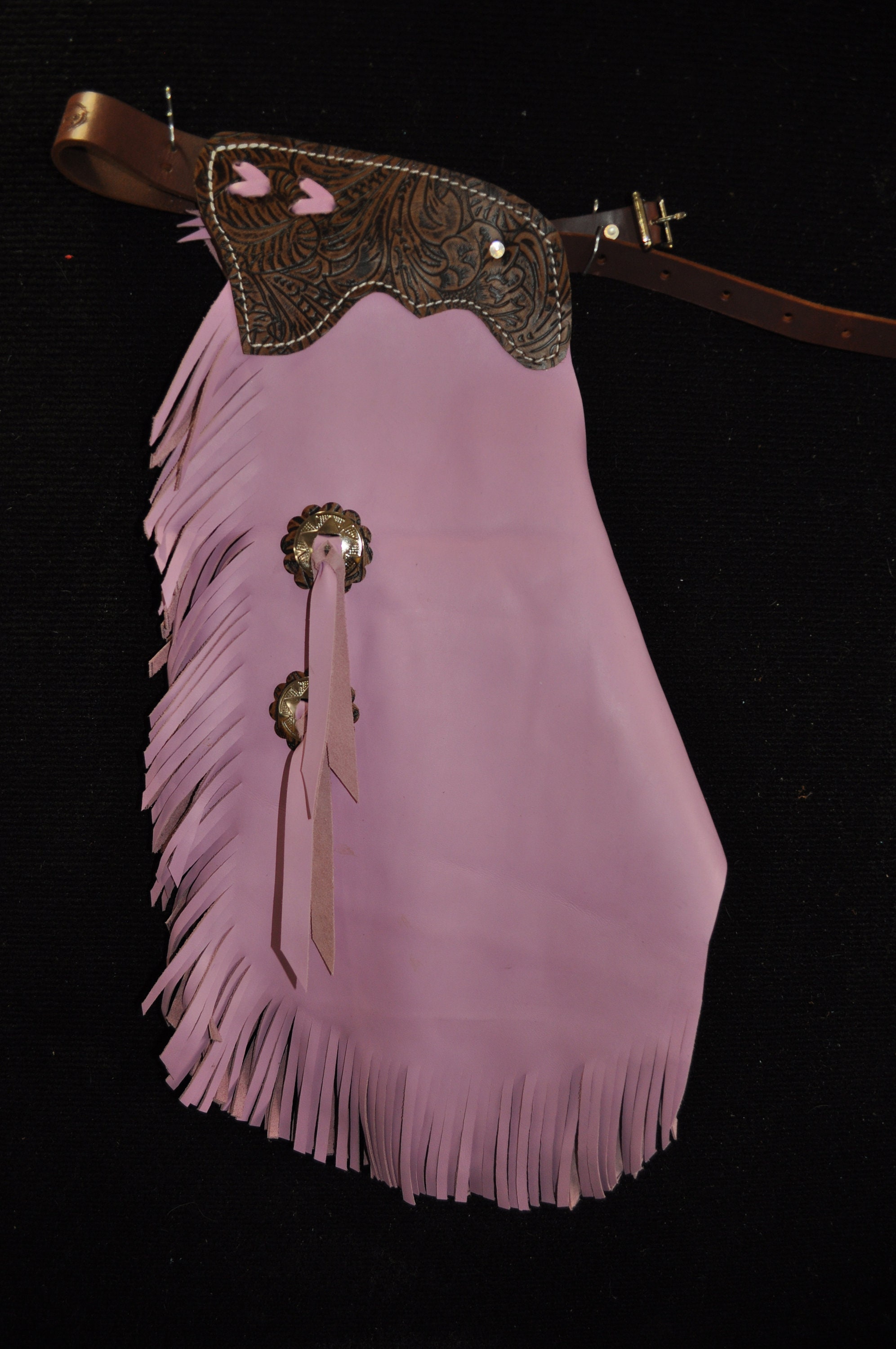 Custom Made Pink Leather Kid's Chinks/toddler's/ | Etsy