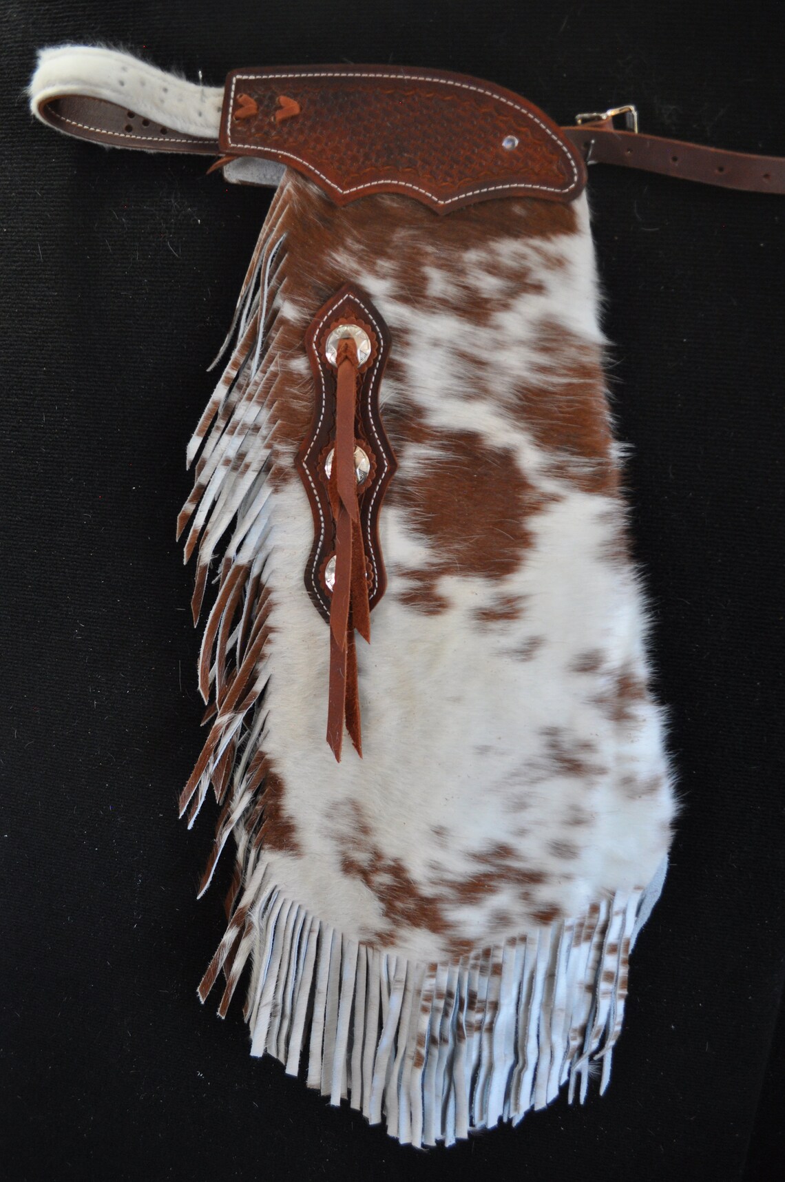 Custom Made Leather Chinks/new Chaps/ Salt and Pepper | Etsy