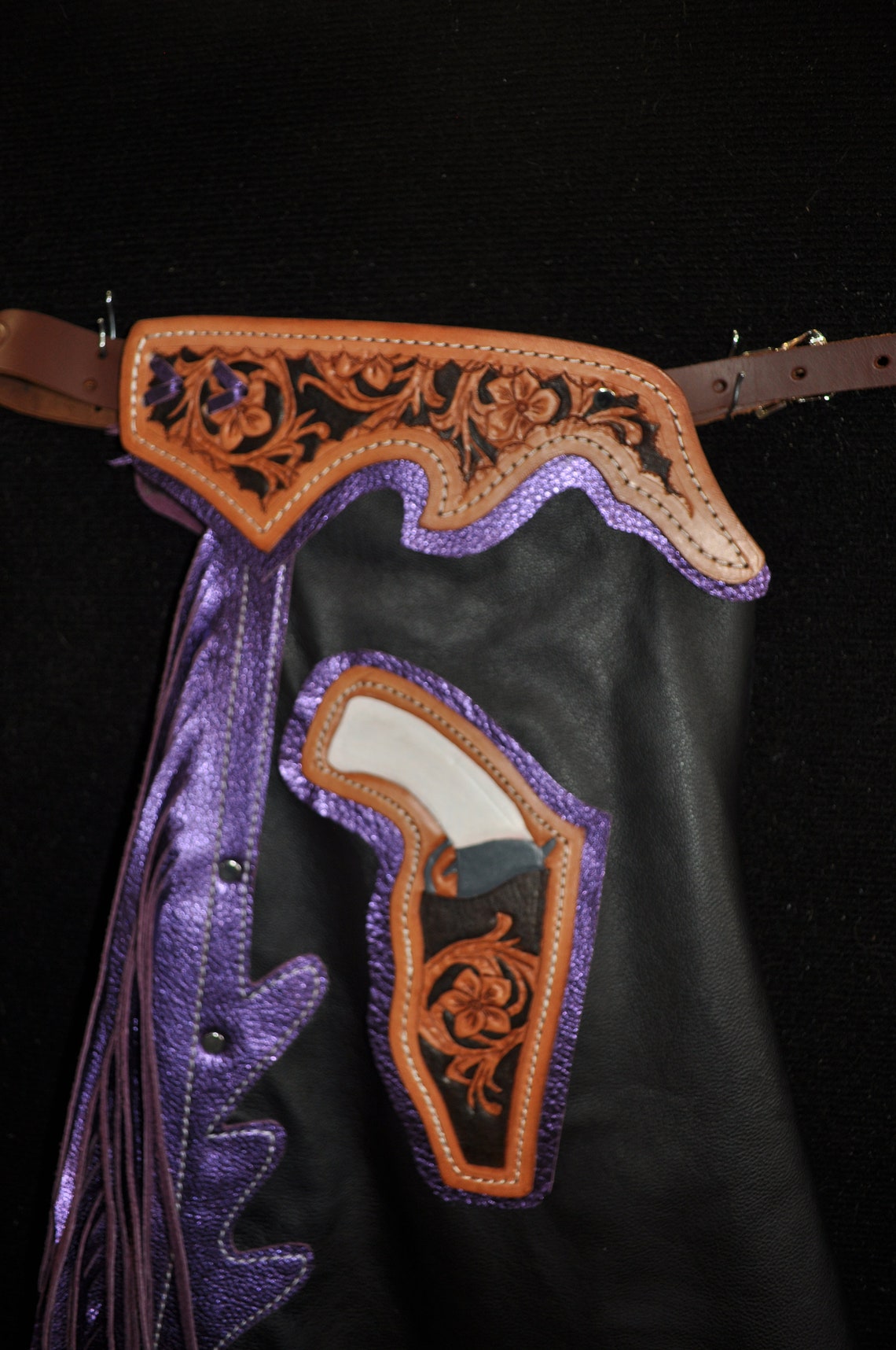 Custom Made Bronc Riders Chaps/ New/ Custom Leather/ Rodeo - Etsy