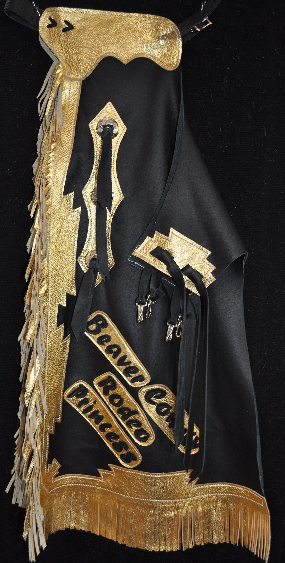 Custom Made Kid's Rodeo Royalty Chaps/ New/ Custom Leather/ Rodeo Chaps ...