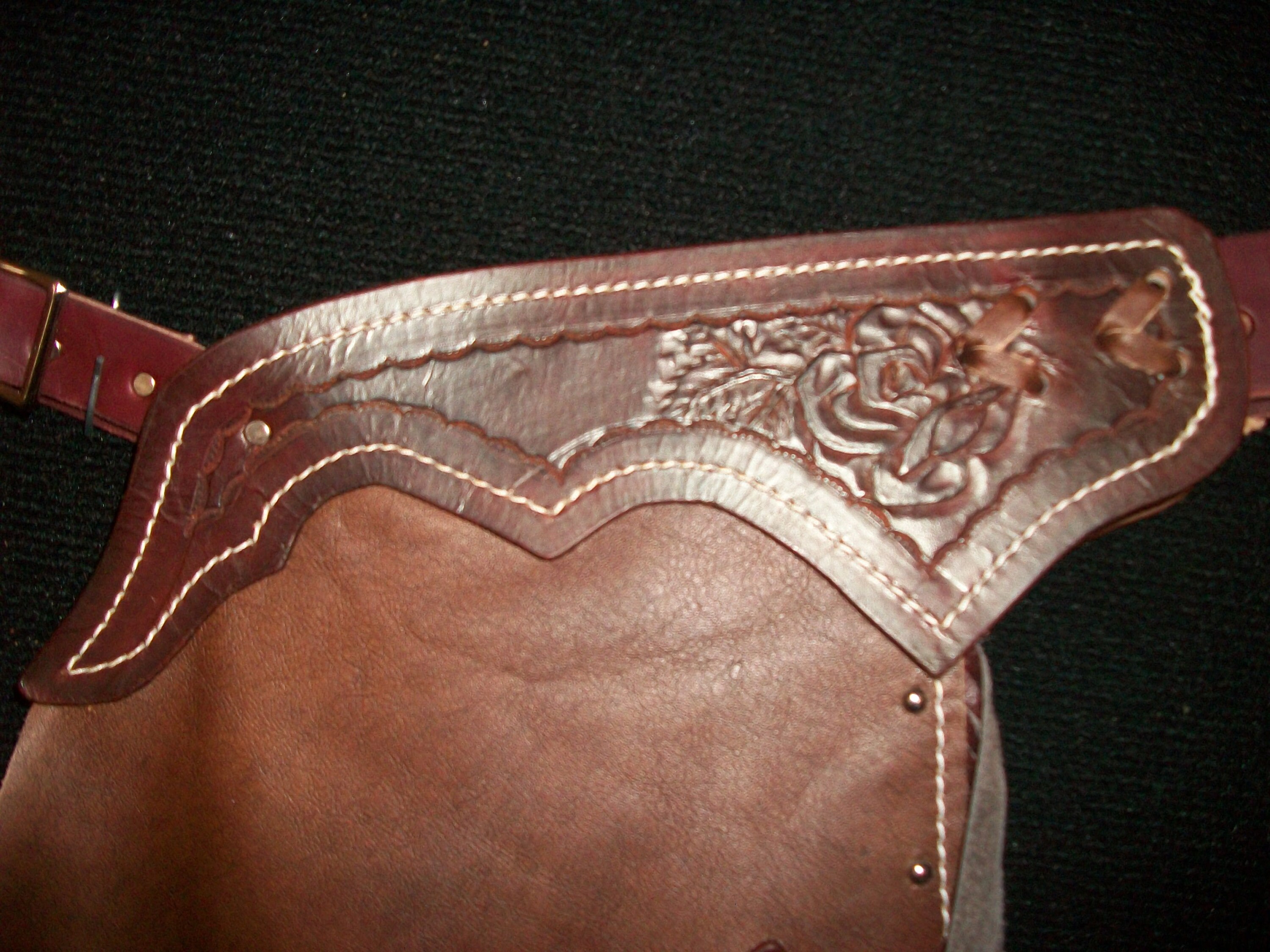 Custom Made Leather Show Chinks/new Chaps/floral - Etsy