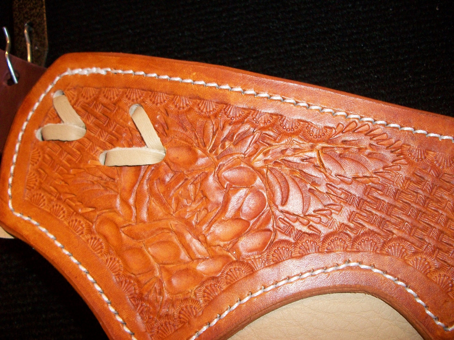 Custom Made Leather Chinks/new Chaps/ Floral Carved/r Bar K - Etsy