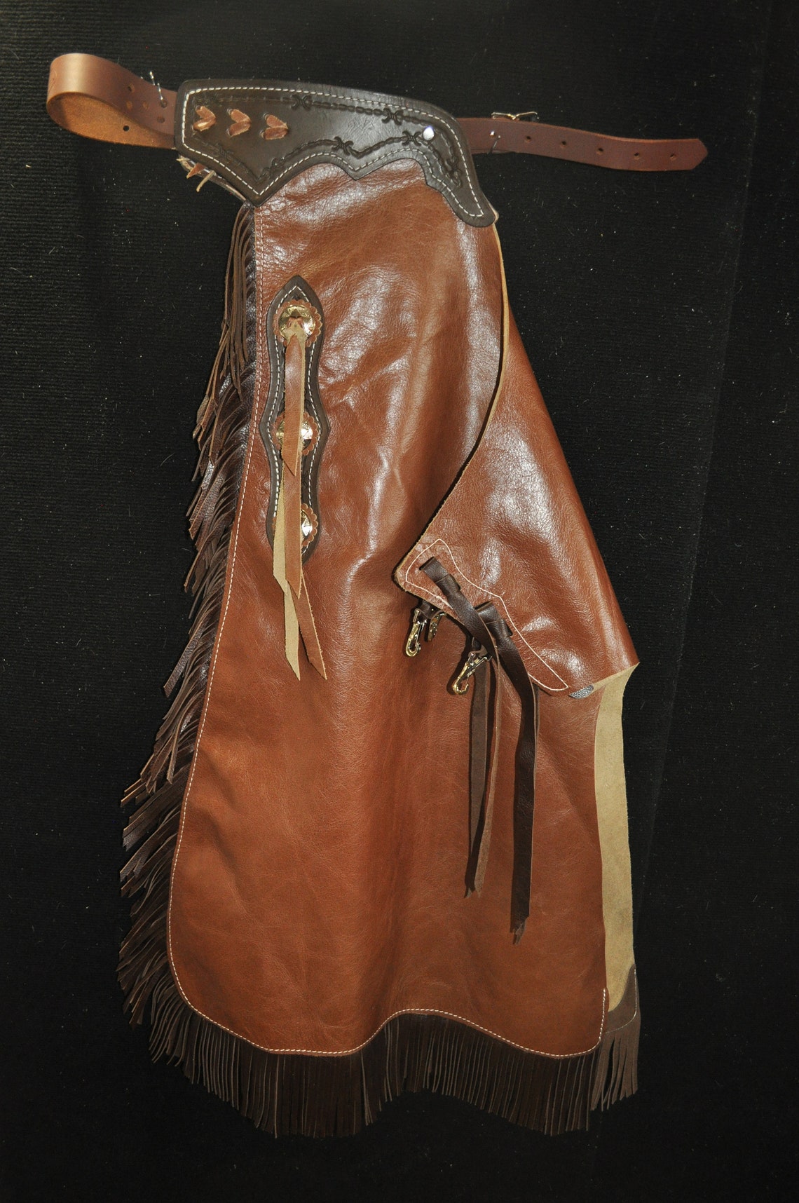 Custom Made Batwing Leather Chaps/new/r Bar K | Etsy