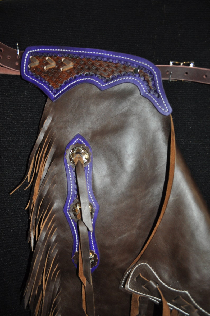 Custom Made Leather Chinks/new Chaps/r Bar K | Etsy