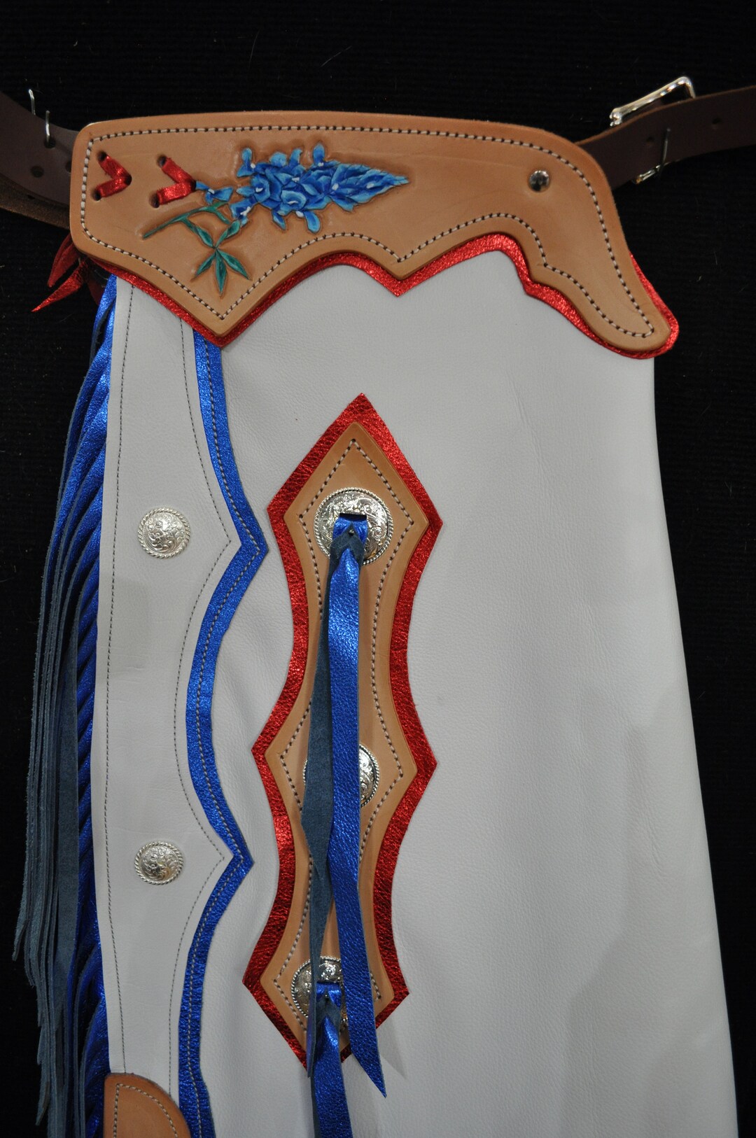 Custom Made Rodeo Royalty/ Texas Blue Bonnet Chaps/ New/ - Etsy