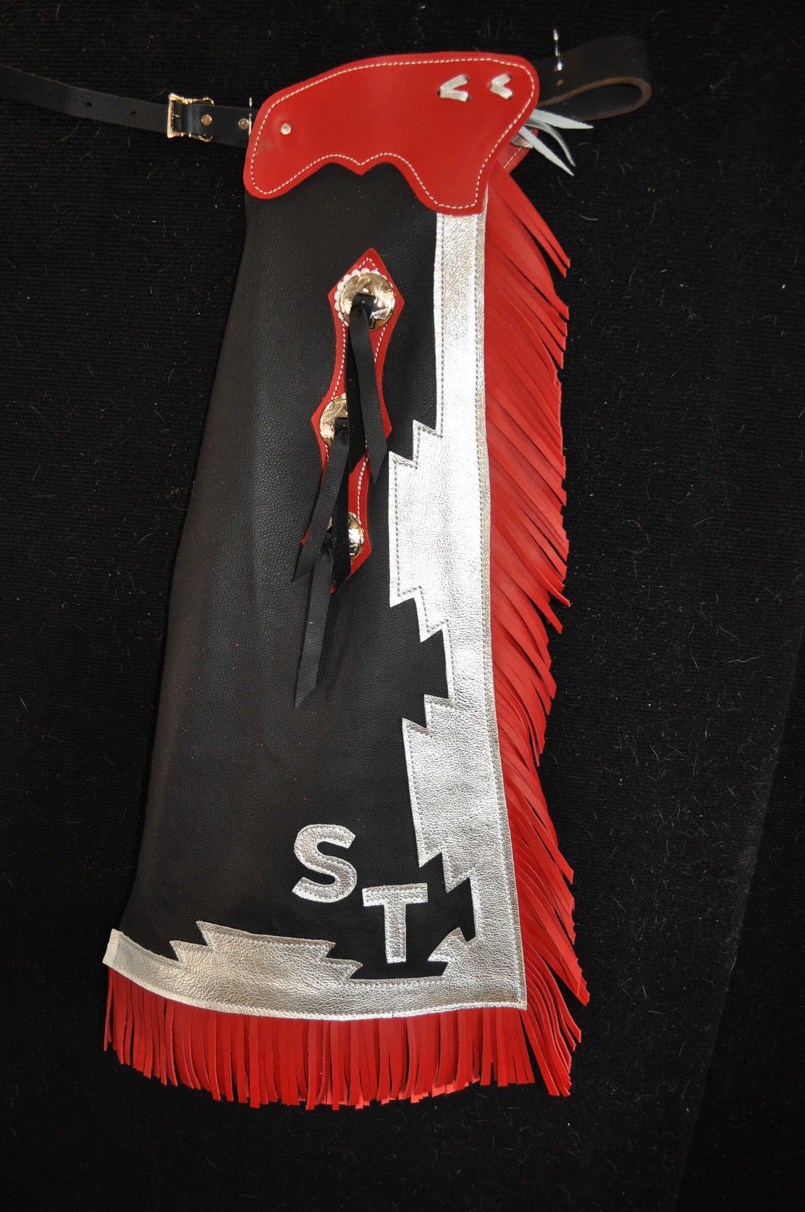 Custom Made Thin Red Line Chaps/ New/ Custom Leather/ Rodeo - Etsy