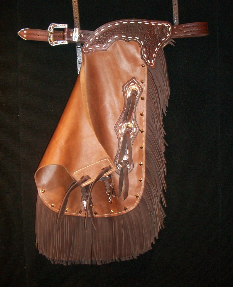 Custom Made Leather Chinks/new Chaps/r Bar K - Etsy
