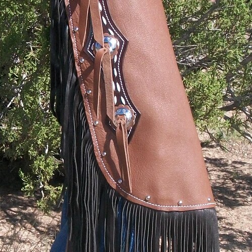 Custom Made Leather Chinks/new Chaps/ Exotic Hair on Hide/r - Etsy