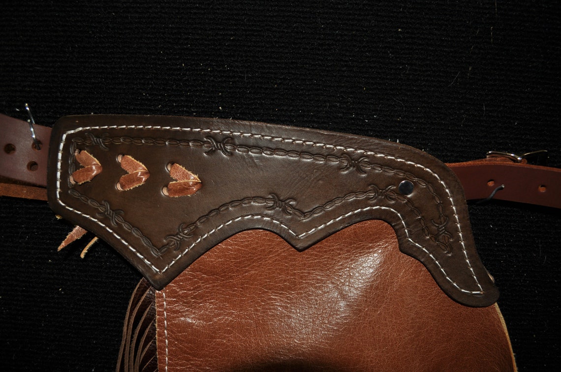 Custom Made Batwing Leather Chaps/new/r Bar K - Etsy