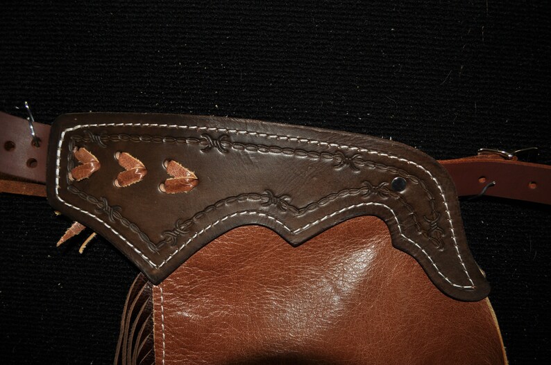 Custom Made Batwing Leather Chaps/new/r Bar K | Etsy