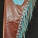 Custom Made Leather Shotgun Chaps/turquoise/new/r Bar K - Etsy