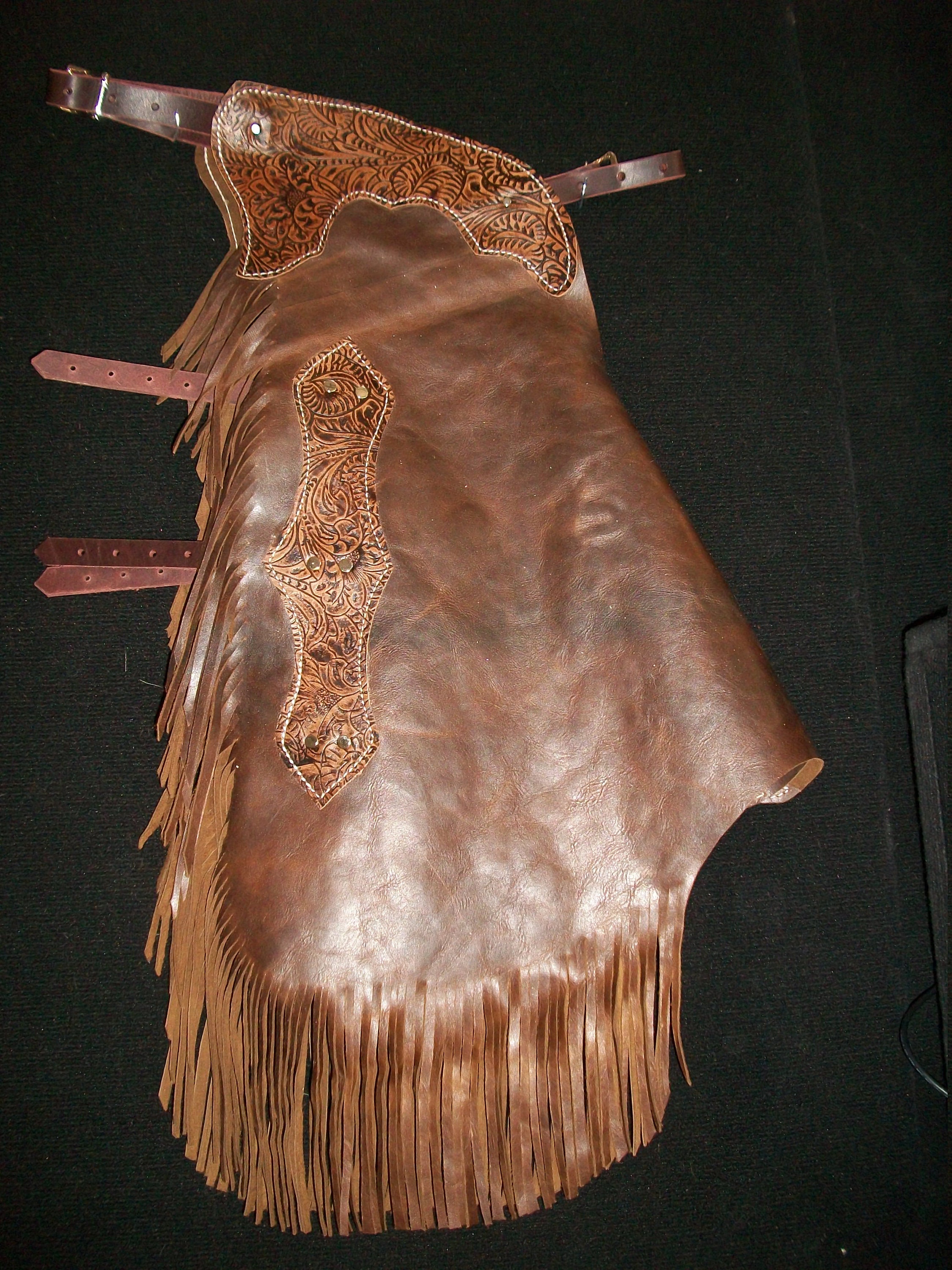 Custom Made Leather Chinks/new Chaps/distressed/r Bar K - Etsy