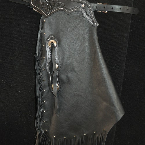 Custom Made Leather Chinks/new Chaps/rough Out/r Bar K - Etsy