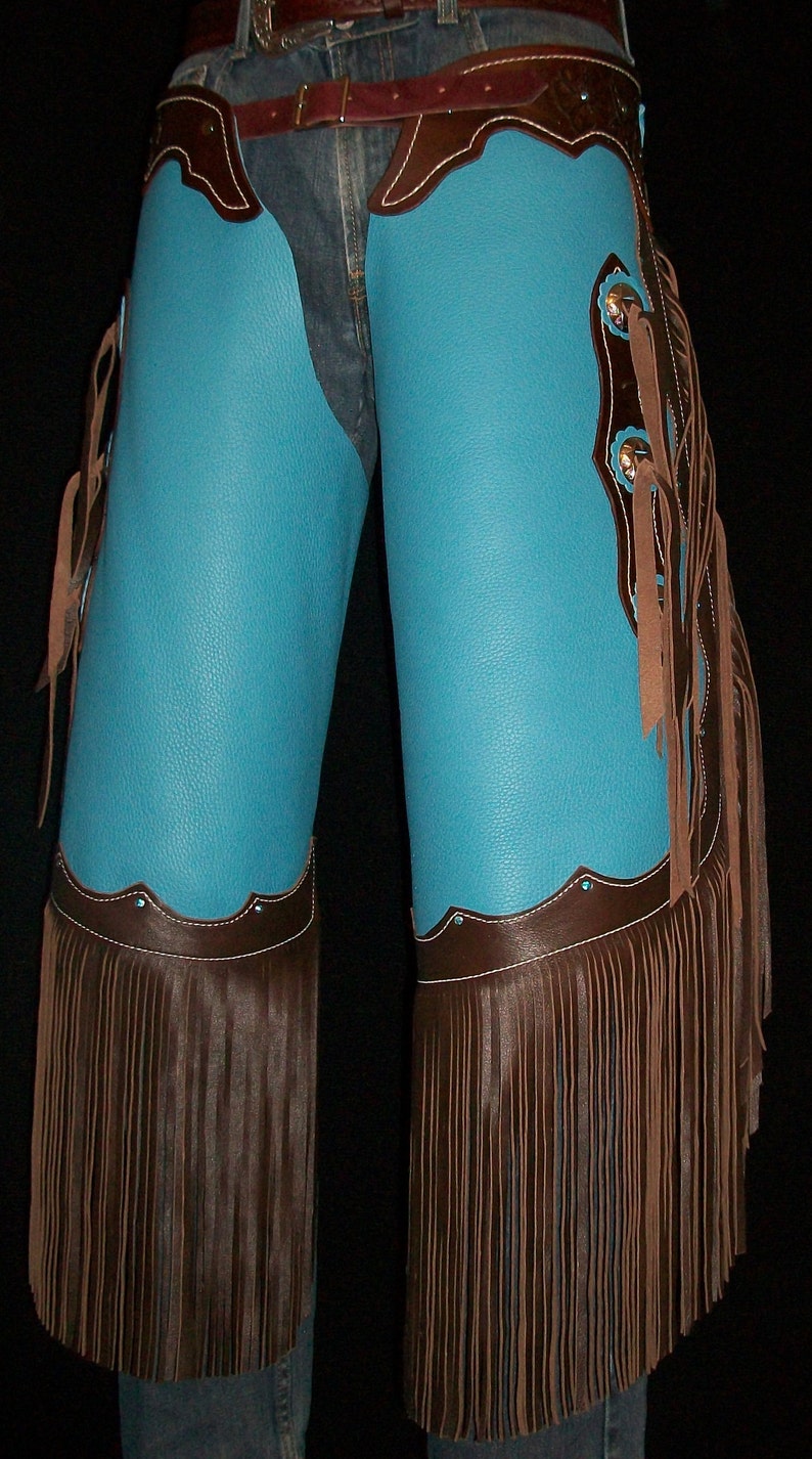 Custom Made Leather Chinks/new Chaps/ Floral Carved/ | Etsy