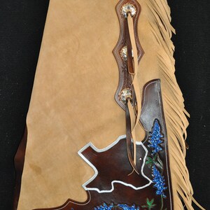 Custom Made Batwing Leather Chaps/ Rough Out Rodeo Chaps/new/r Bar K - Etsy