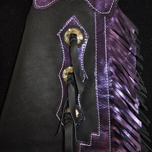 Custom Made Kid's Bronc/bull Riding Chaps/ New/ Custom Leather/ Rodeo ...