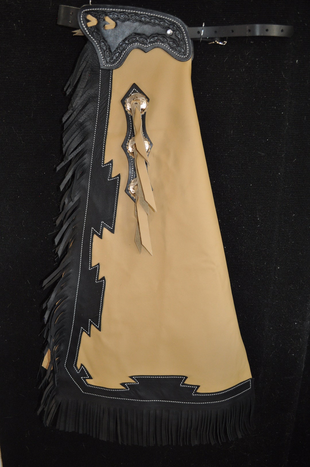 Custom Made Kid's Bronc/ Bull Rider's Chaps/ New/ Custom Leather/ Rodeo ...