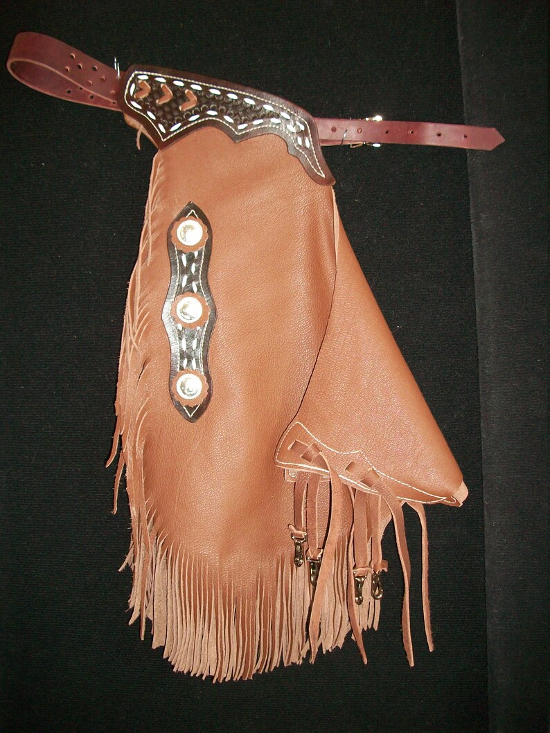 Custom Made Leather Chinks/new Chaps/ Buck Stitched/r Bar K - Etsy