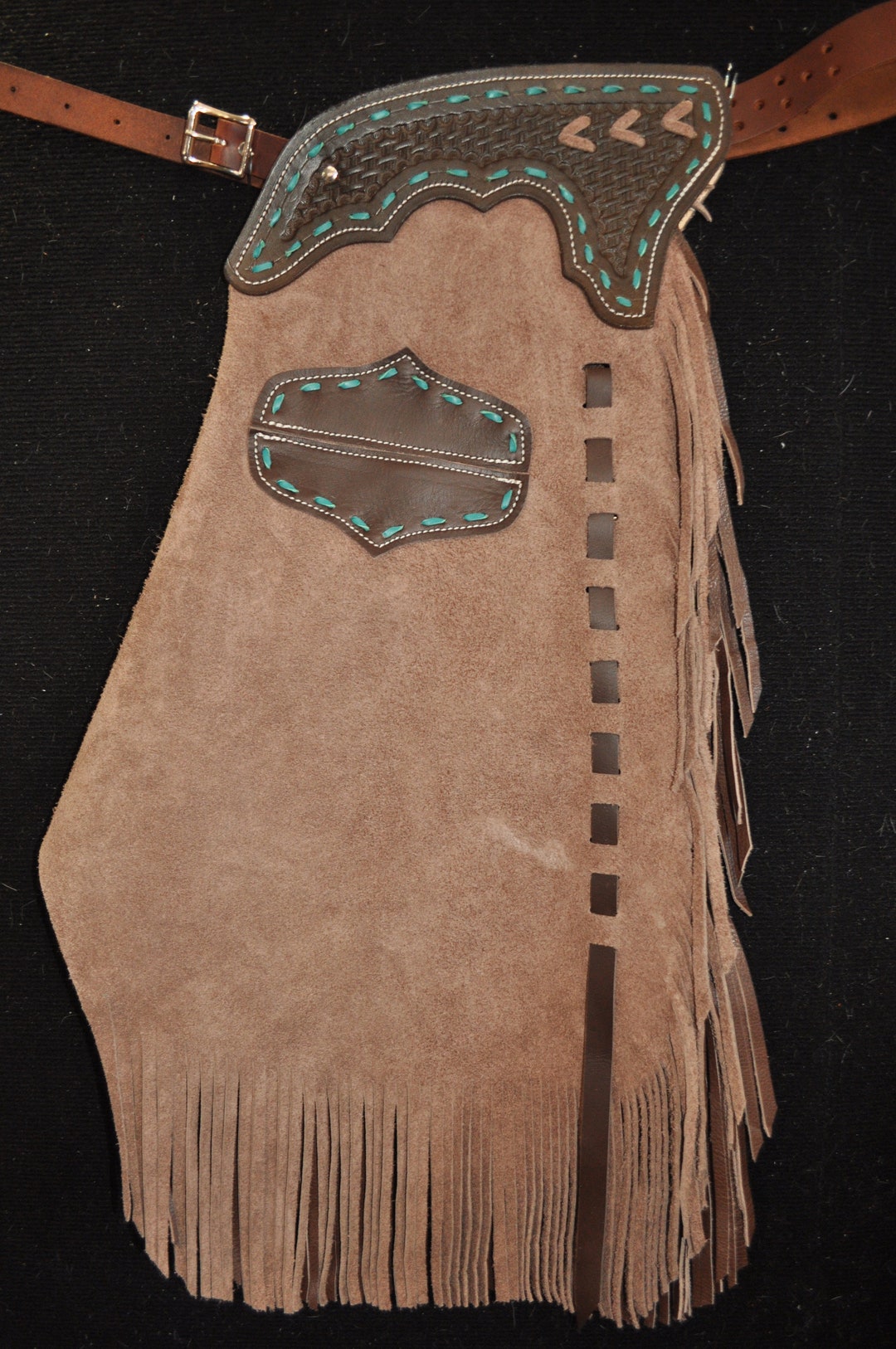 Custom Made Leather Chinks/new Chaps/rough Out/r Bar K - Etsy