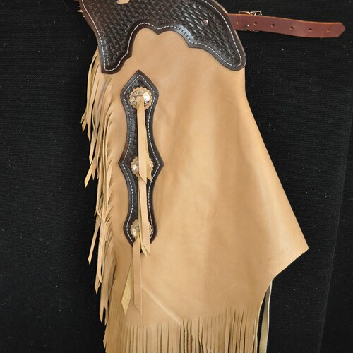 Custom Made Leather Shotgun Chaps/ New/r Bar K - Etsy