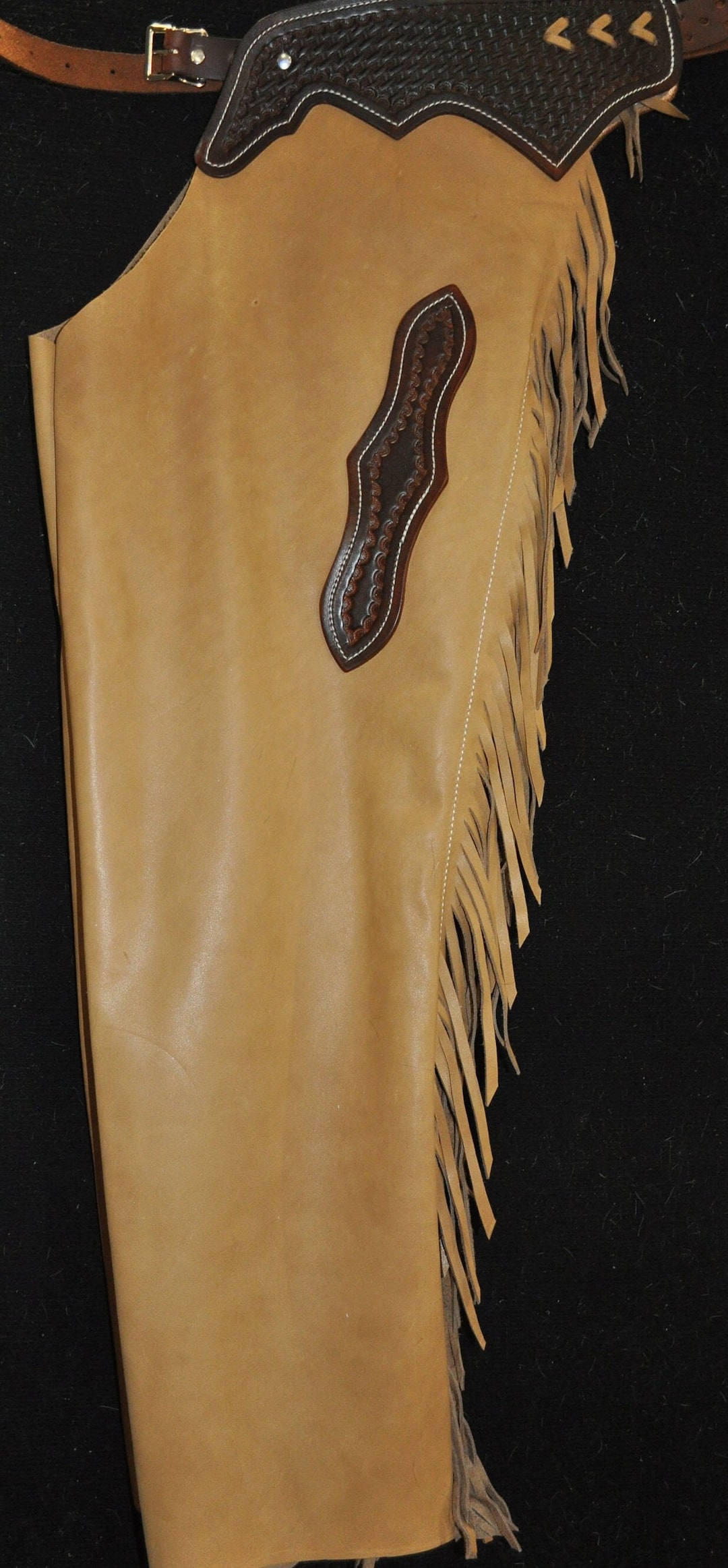 Custom Made Buckskin Leather Shotgun Chaps/ New/r Bar K - Etsy