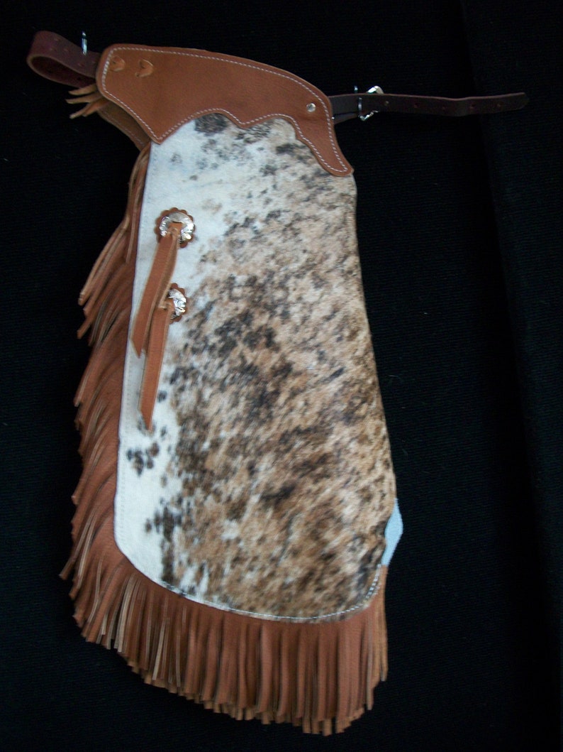 Custom Made Leather Chinks/new Chaps/ Exotic Hair on Hide/r | Etsy