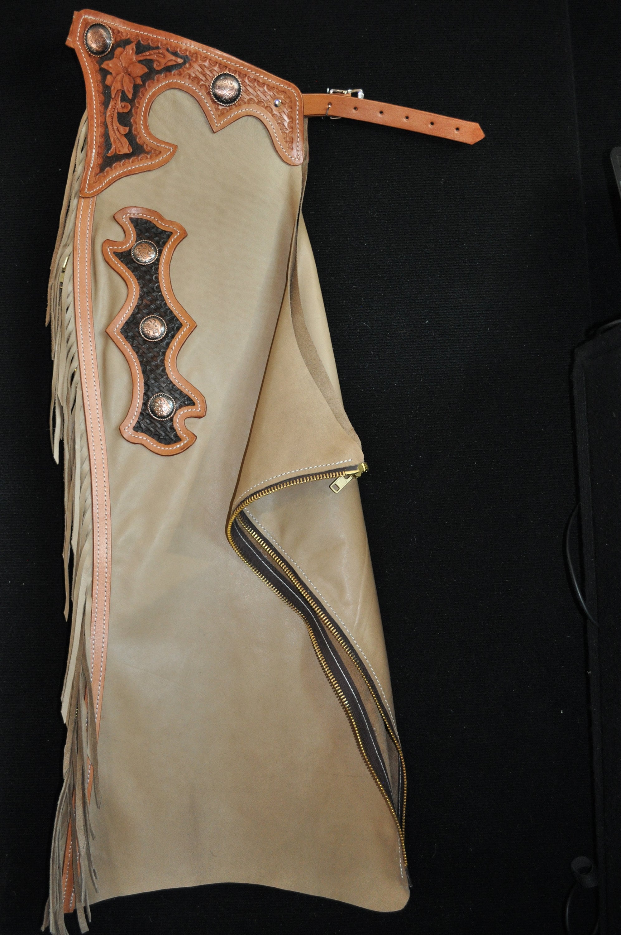 Custom Made Buckskin Leather Shotgun Chaps/ New/R Bar K | Etsy