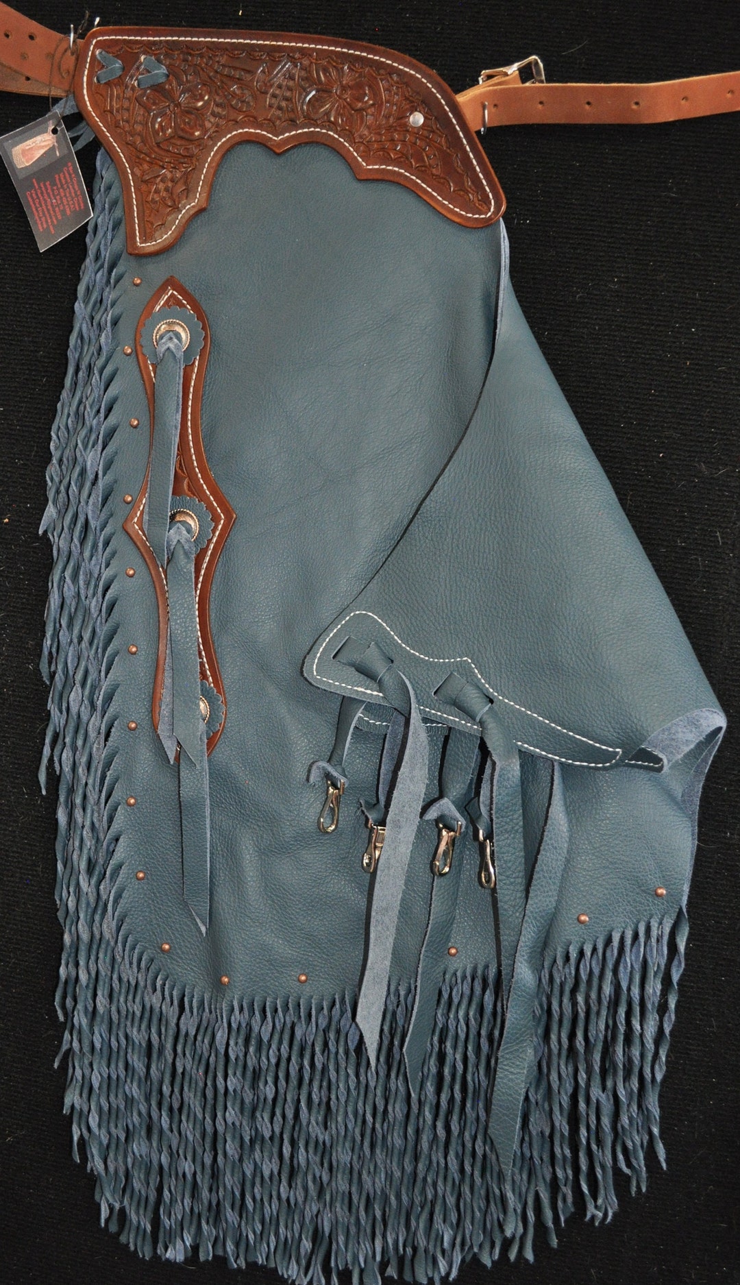 In Stock Now Custom Made Leather Chinks/r Bar K - Etsy