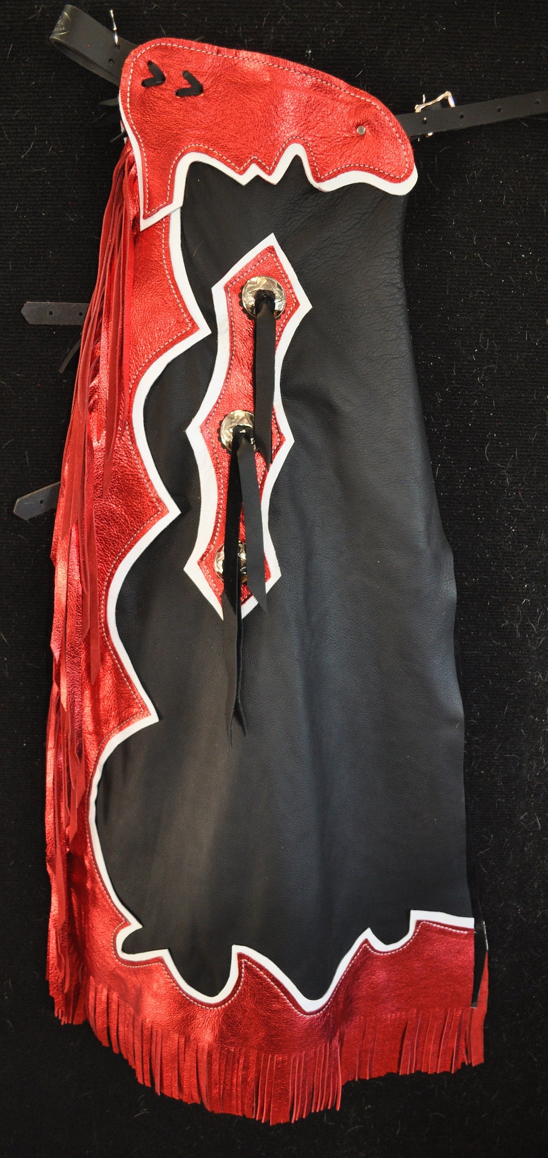 Custom Made Kid's Bronc/bull Riding Chaps/ New/ Custom Leather/ Rodeo ...