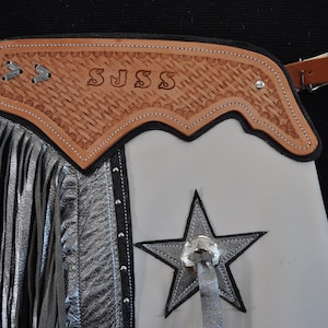 Custom Made Rodeo Chaps/ New/ Custom Leather /R Bar K - Etsy