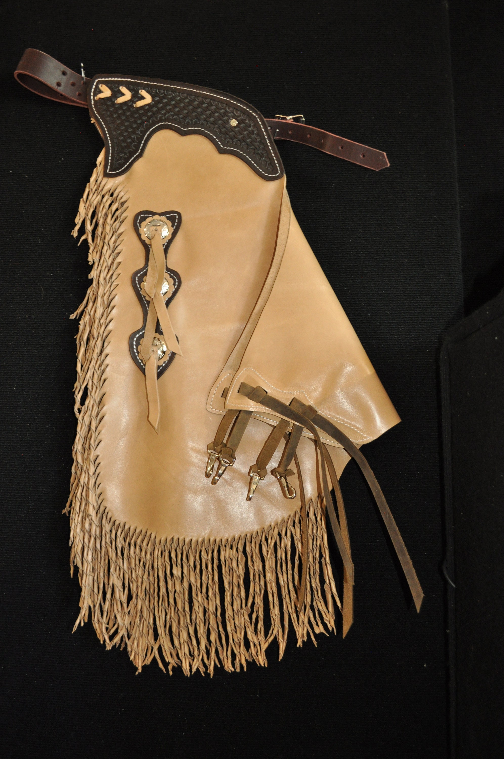 Custom Made Leather Chinks/New Chaps/R Bar K/Buckskin | Etsy