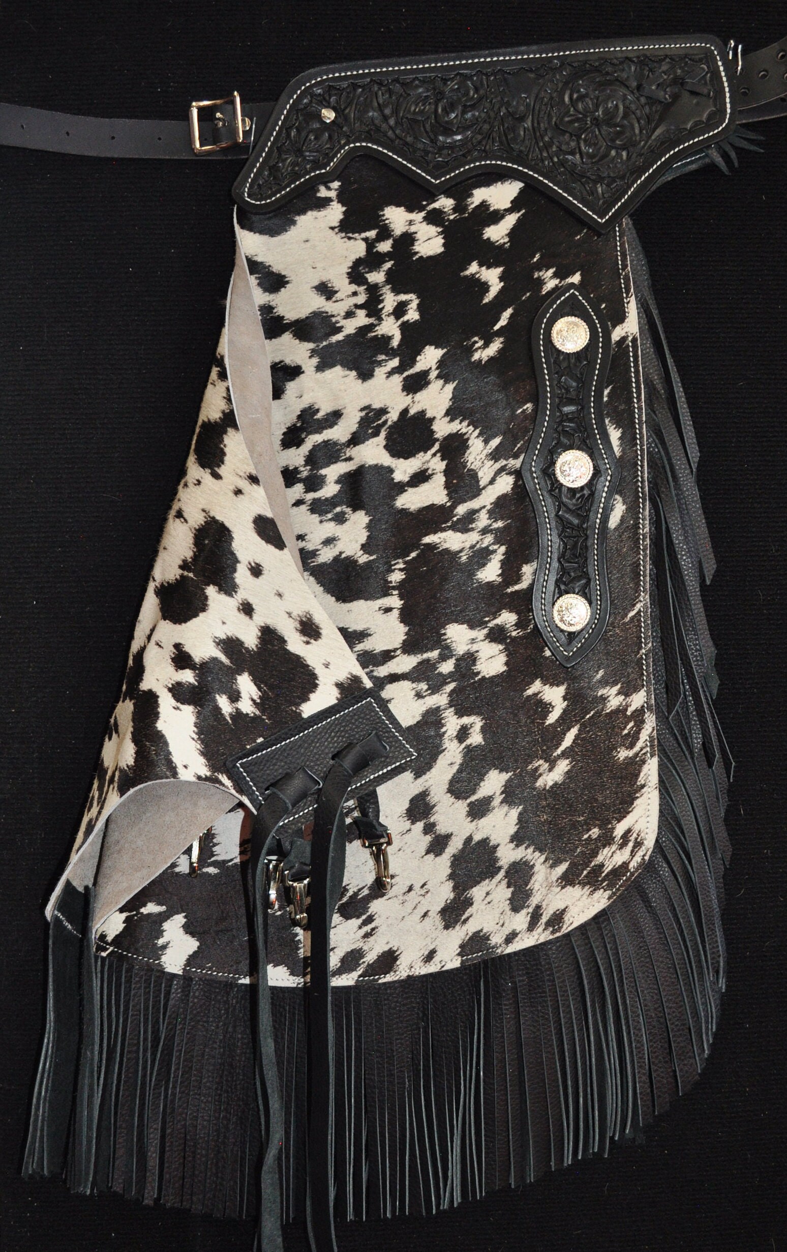 Custom Made Leather Chinks/new Chaps/ Exotic Hair on Hide/r Bar K - Etsy