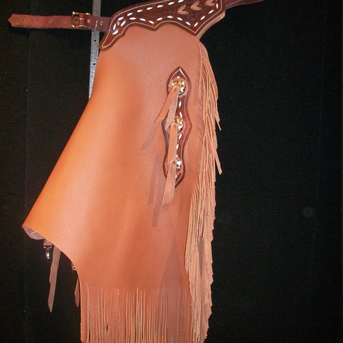 Custom Made Leather Chinks/new Chaps/ Exotic Hair on Hide/r - Etsy