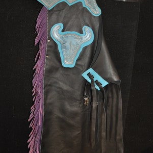 Custom Made Kid's Bronc/bull Riding Chaps/ New/ Custom - Etsy