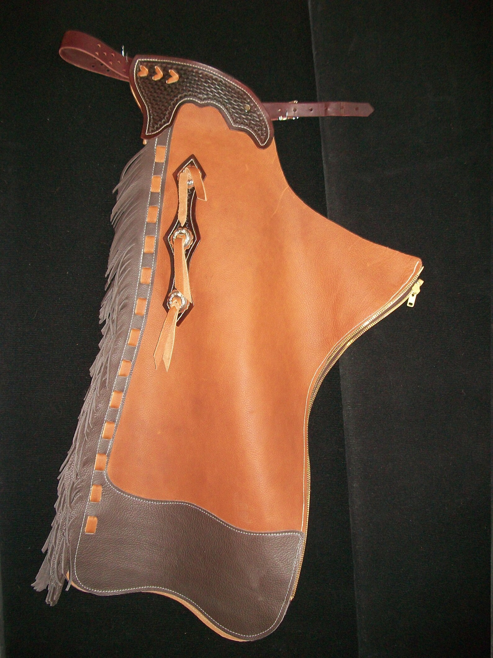 Custom Made Leather Shotgun Chaps/ New/r Bar K - Etsy