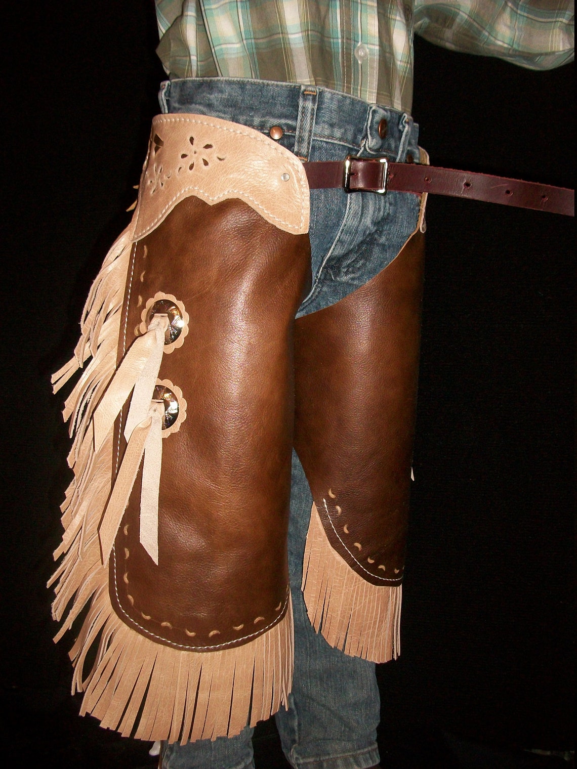 Custom Made Leather Kid's Chinks/youth/toddler/new/r Bar K | Etsy