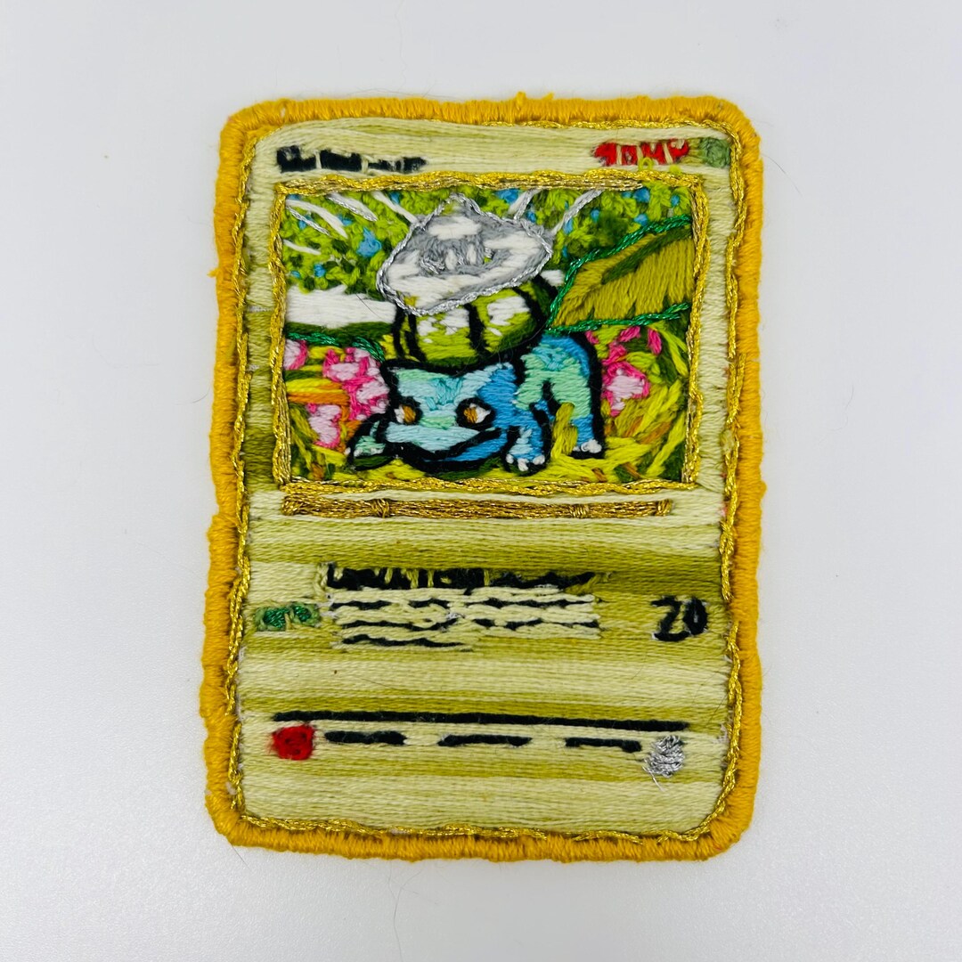 Bulbasaur // Hand Embroidered Patch - Etsy