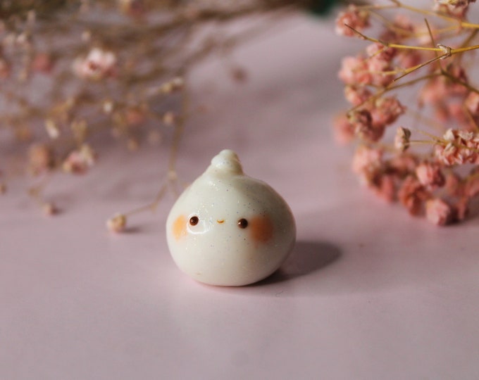 Kawaii Dumpling, Polymer Clay Charms, Keychain, Cute Dim Sum Fimo Charm ...