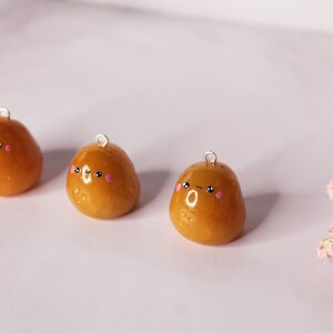 Cute Potato Charm, Kawaii Couch Potato Charm, Keychain, Cute Polymer ...