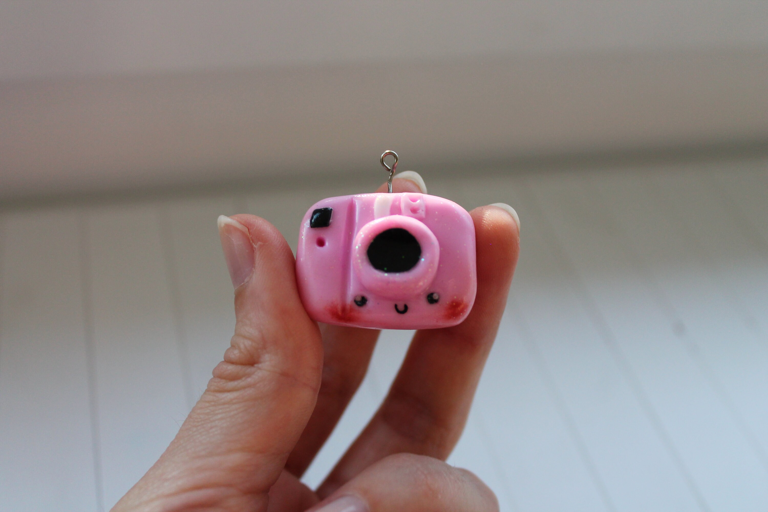 Kawaii Camera Polymer Clay Charm Camera Keychain Cute Fimo | Etsy