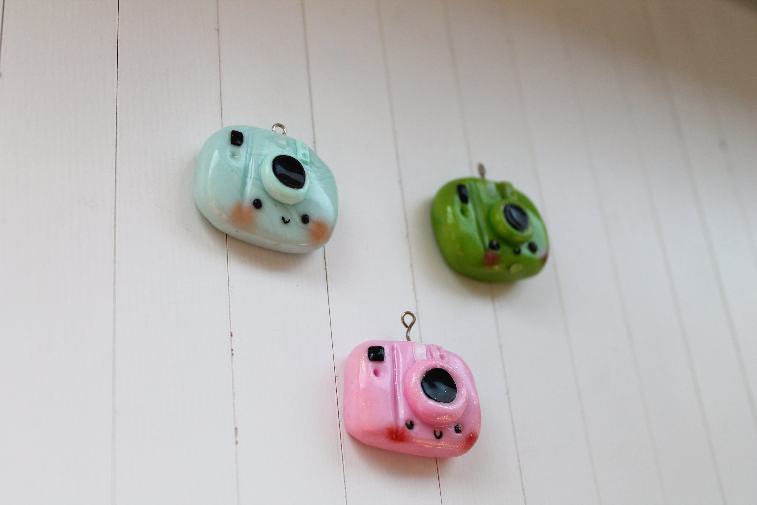 Kawaii Camera Polymer Clay Charm Camera Keychain Cute Fimo | Etsy