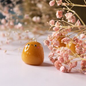 Cute Potato Charm, Kawaii Couch Potato Charm, Keychain, Cute Polymer ...