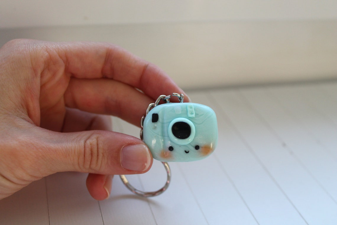 Kawaii Camera Polymer Clay Charm Camera Keychain Cute Fimo | Etsy