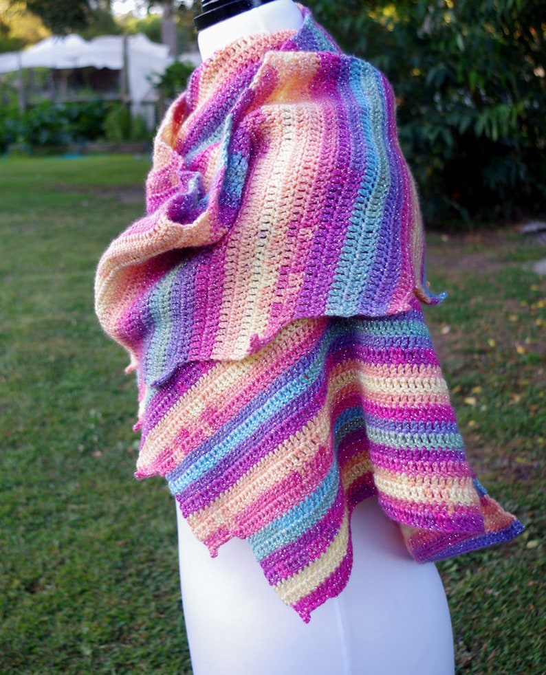 DRAGON TAIL SHAWL Unique Art Shawl Dragon Wing Wrap Rainbow - Etsy ...