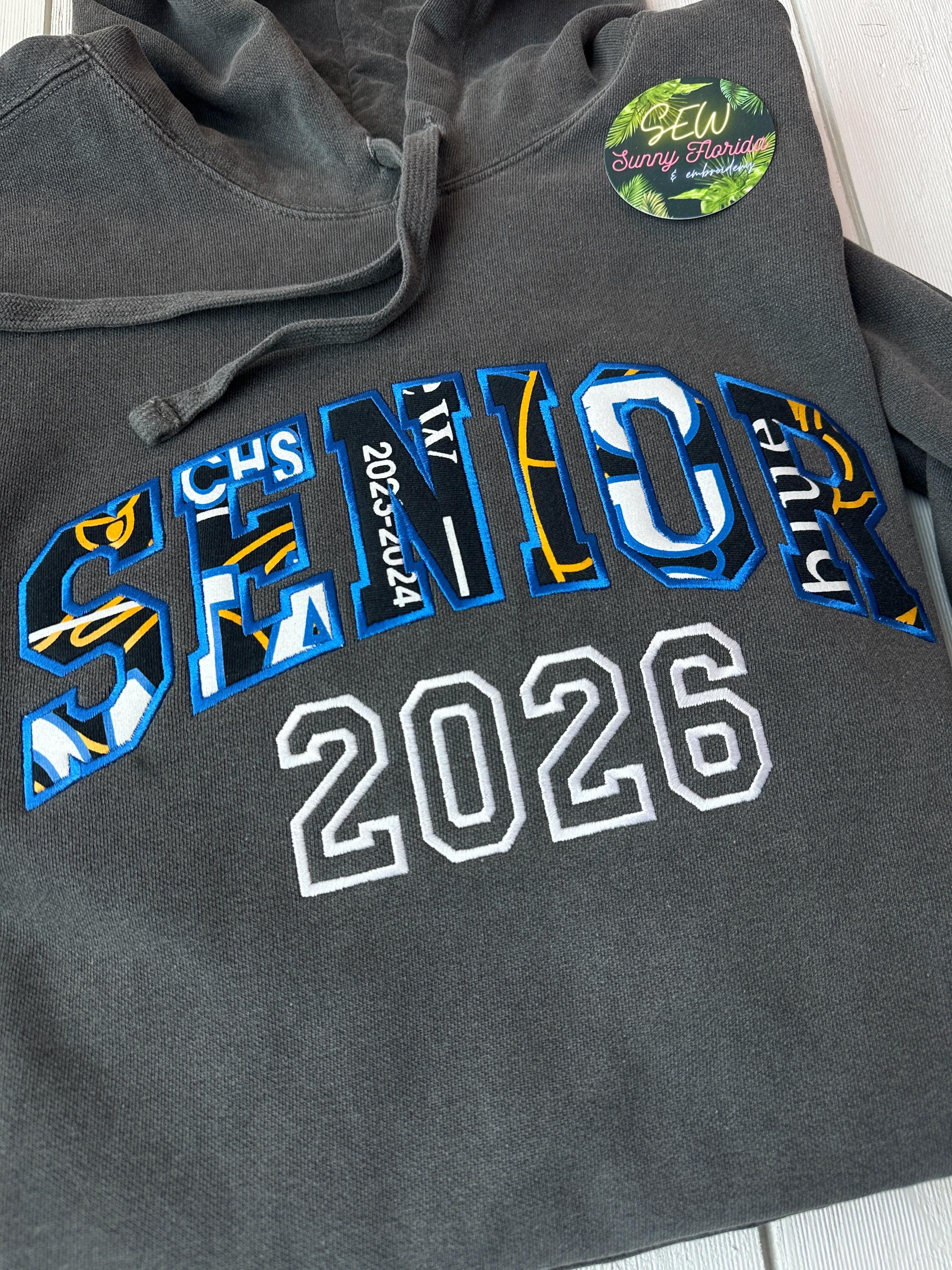 Personalized Senior 2026 Keepsake Hoodie: Embroidered Class Sweatshirt ...