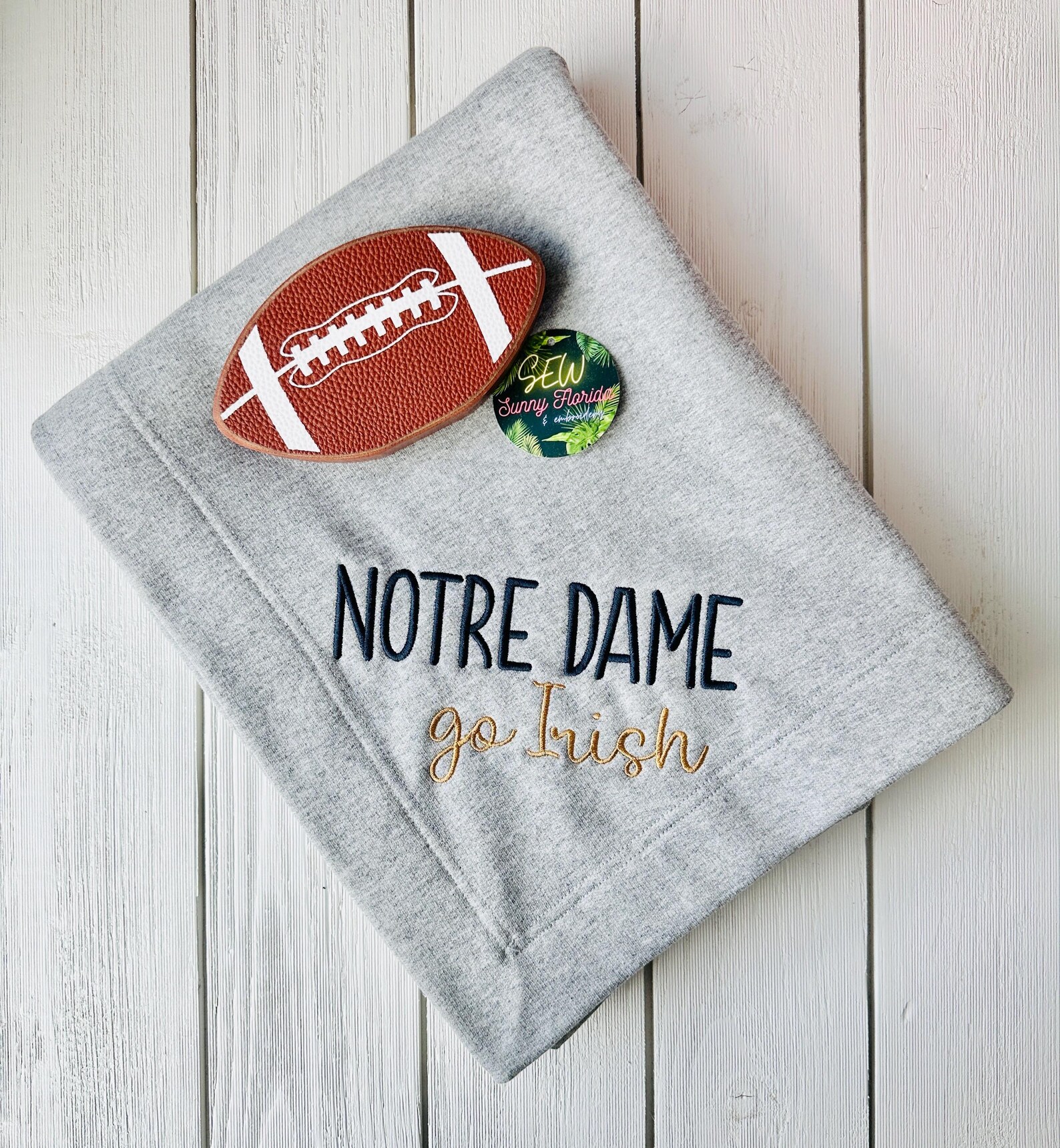 Custom Embroidered College Blanket, Personalized Stadium Throw - Etsy