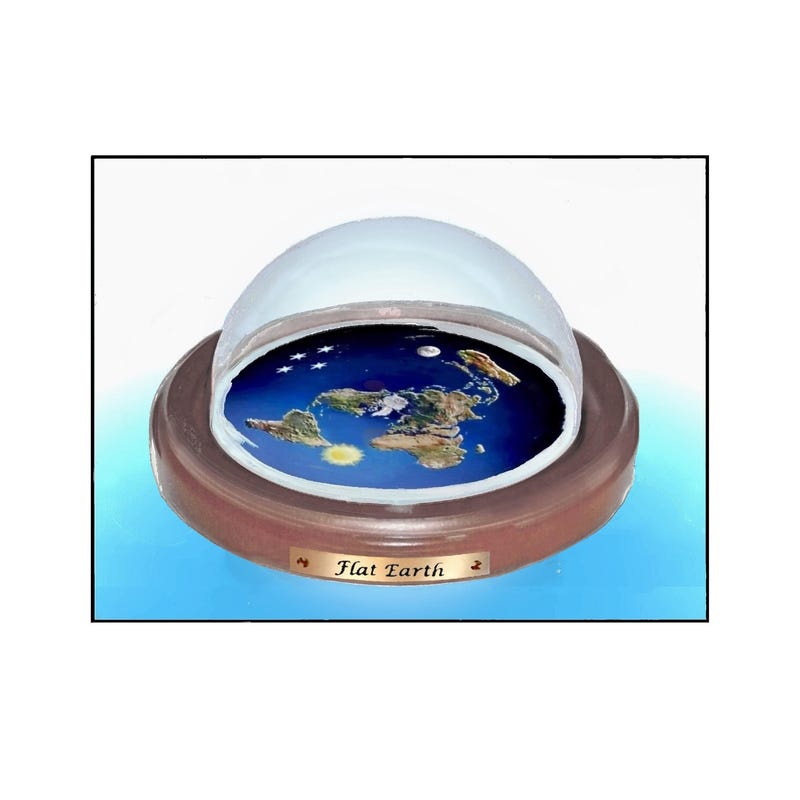 Flat Earth Moon Poster - Etsy