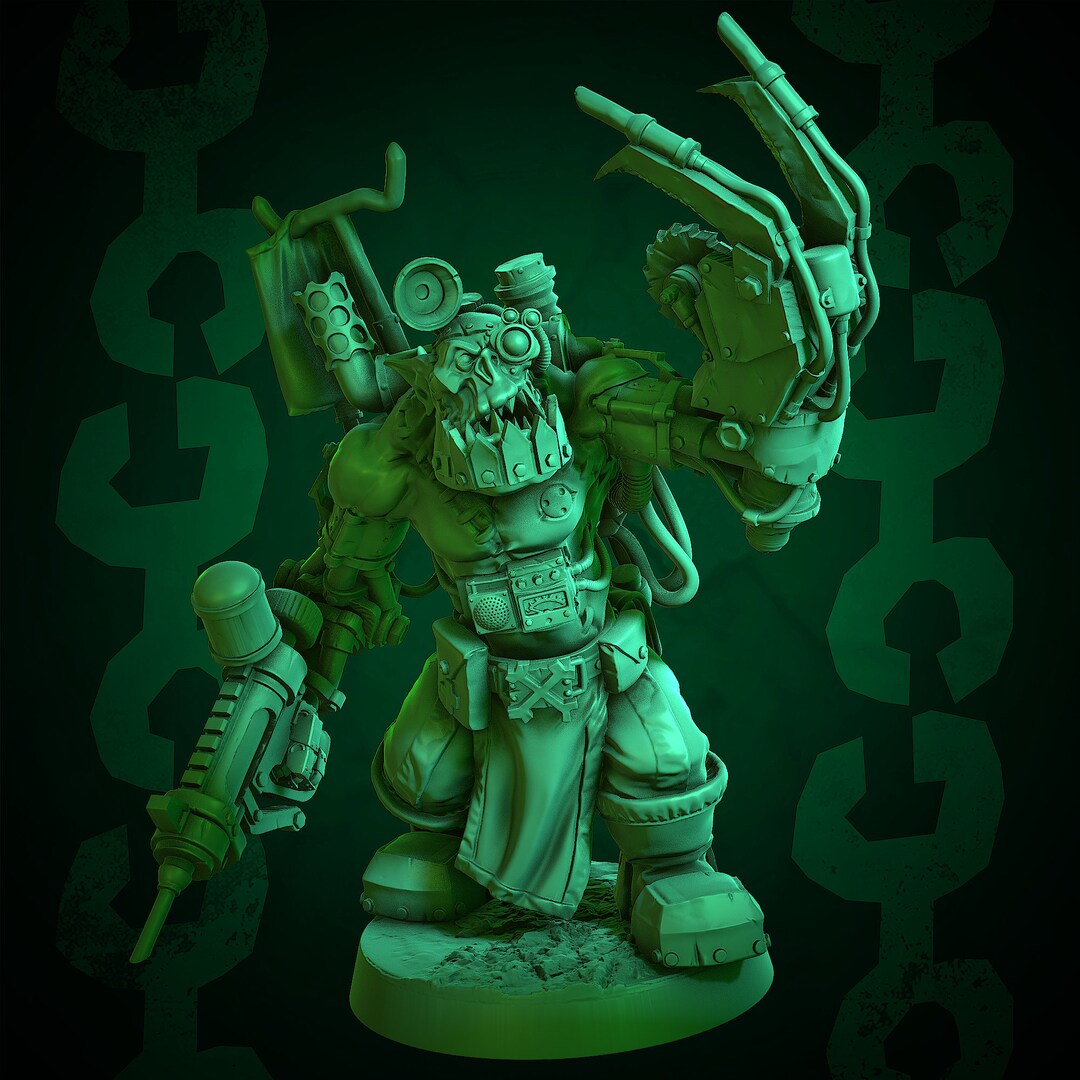 3D Printed Orc Doc X1 32mm Base 4 Varients - Etsy