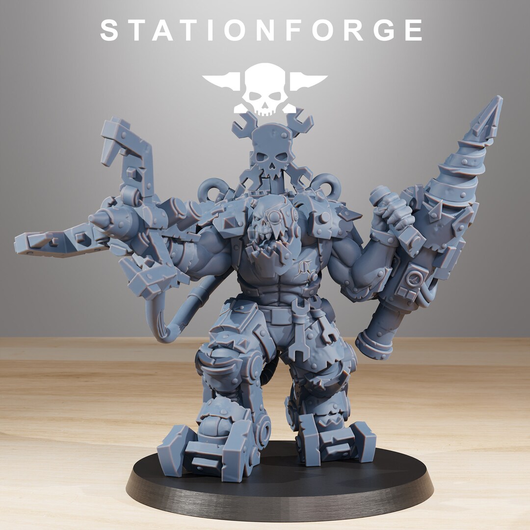 3D Printed Orc Exo Suit X1 40mm Base - Etsy