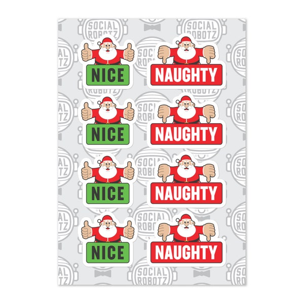 Naughty or Nice Tags - Etsy